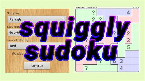 Squiggly Sudoku Hard Youtube