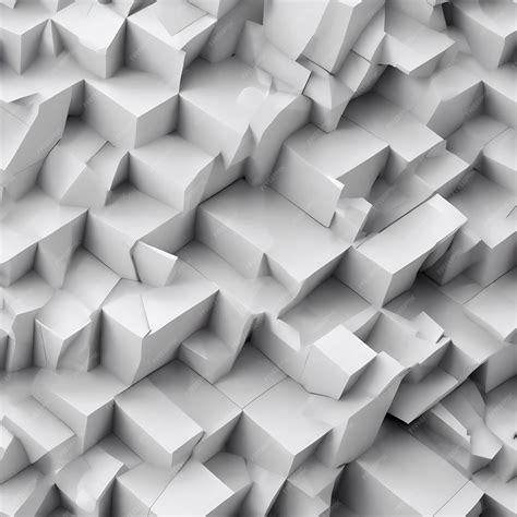 Premium Ai Image White 3d Constructivism Background