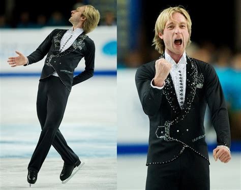 Evgeni Plushenko Wearing Another Suit Made Out Of