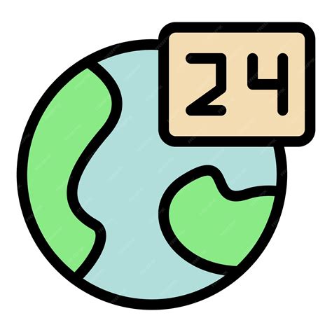 Premium Vector Atlas Timezone Icon Outline Vector International Map Local Zone Color Flat