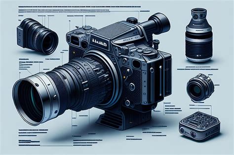 Premium AI Image Photo Camera With Lens And Details Generative AI