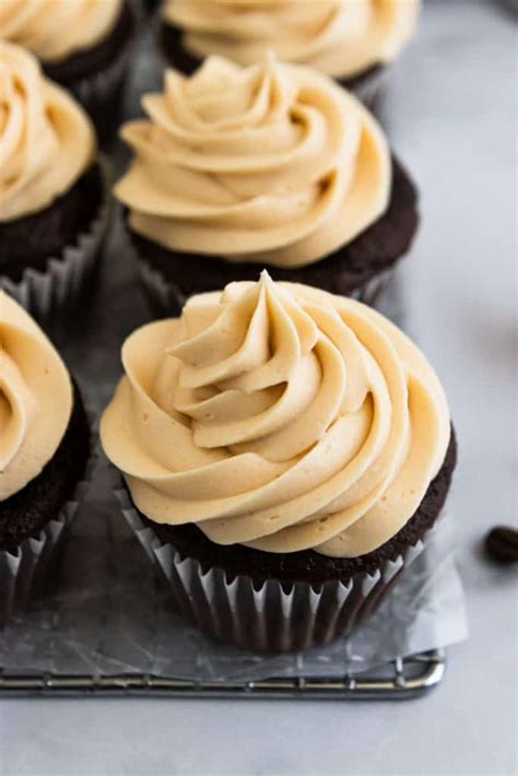 Easy Mocha Cupcakes With Salted Caramel Frosting Lemons And Zest