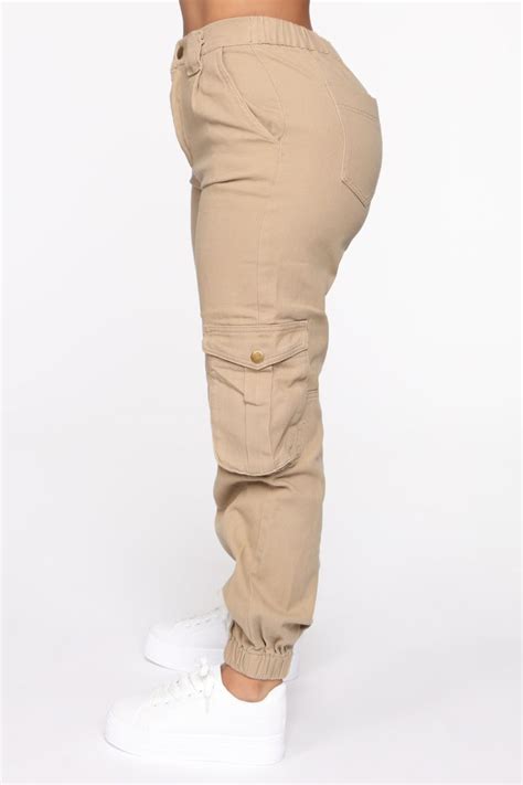 Leslie Cargo Joggers Khaki Fashion Nova Khaki Fashion Cargo Joggers Fashion Pants