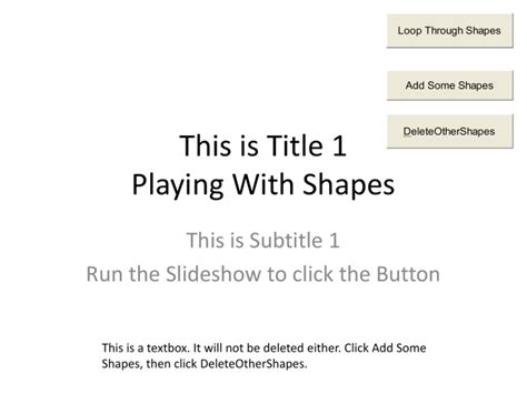 Vba Sample Shapes