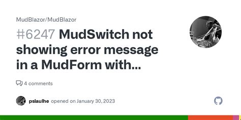 MudSwitch Not Showing Error Message In A MudForm With FluentValidation