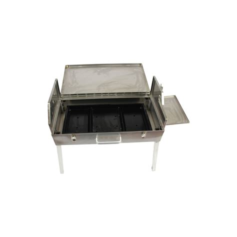 Portable Briefcase Rotisserie Spit Stainless The Bbq Store