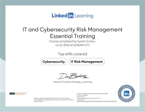 syeda sundus on linkedin certificate of completion