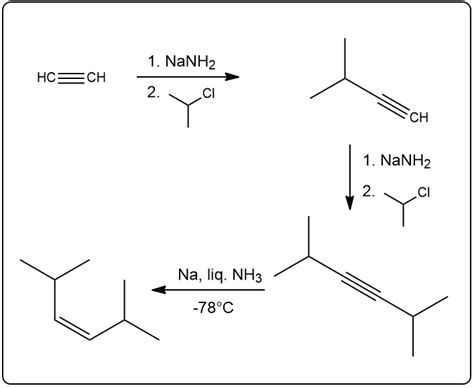 Propose The Synthesis Of The Given Compound Starting From Acetyle