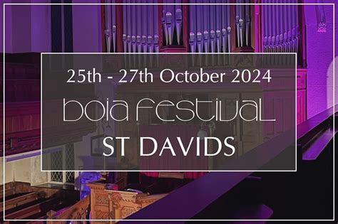 BOIA FESTIVAL St Davids October Twr Y Felin Hotel