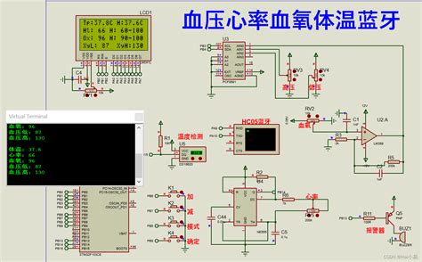 【proteus仿真】【stm32单片机】血压心率血氧体温蓝牙 三二单片机做的心率怎么调节 Csdn博客