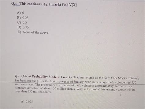 Solved Question Multiple Choice Ouestions Marks Chegg