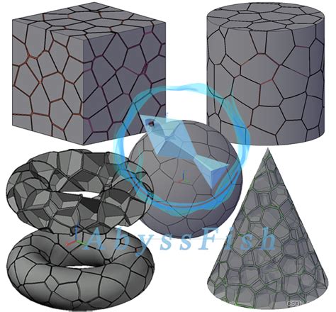 Cad Voronoi 3d三维泰森多边形维诺图插件三维狄利克雷镶嵌（dirichlet Tessellation）多面体voronoi