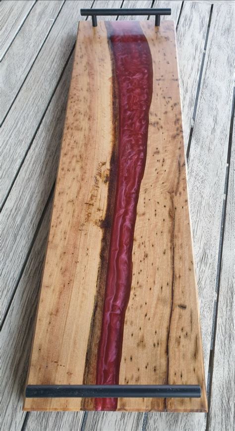Red Resin River Platter ⋆ Spend With Us Buy From A Bush Business