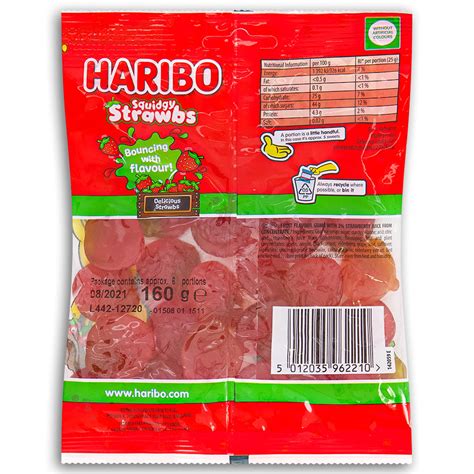Haribo Strawbs Gummy Candy Uk British Candy Candy Funhouse Ca