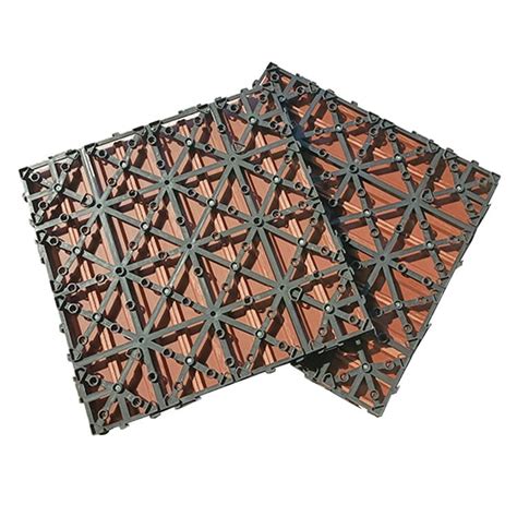 Tercel 30030020mm Durable Long Lifetime Wpc Interlocking Decking Tile