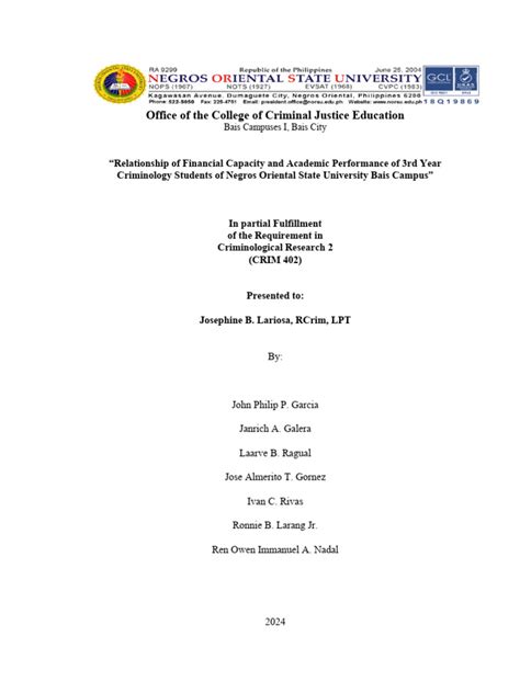 Research Final Pdf Statistics Survey Methodology