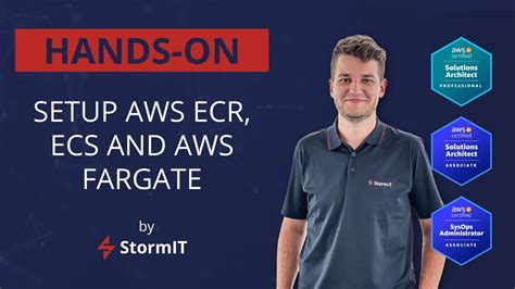 hands on setup aws ecr ecs and fargate for nodejs application in a
