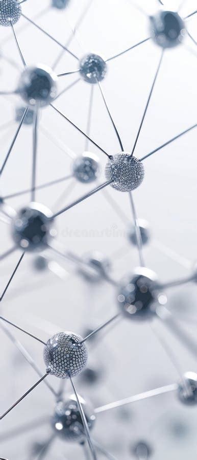 An Engaging 3d Depiction Of A Network Of Nodes Representing Global Business Connections With A