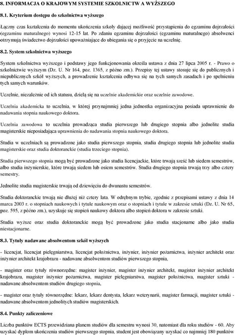 Akademia Morska W Gdyni Suplement Do Dyplomu Ważny Z Dyplomem Nr