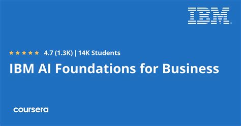 Ibm Ai Foundations For Business Coursera