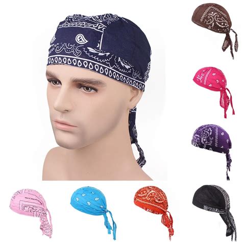 Limei Sweat Wicking Doo Rag Cooling Dew Rag Helmet Liner Hat Large Motorcycle Head Wrap Bandana