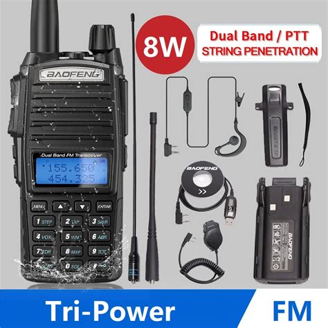 Baofeng UV W W High Power Walkie Talkie Dual Band