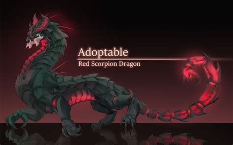 Red Scorpion Dragon Closed Adoptable By Lmhao O On Deviantart