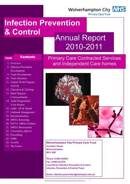 Infection Prevention Annual Report Primary Care 2010 11