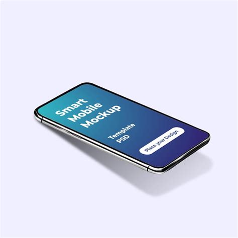 Реалистичный макет смартфона макет пользовательского интерфейса