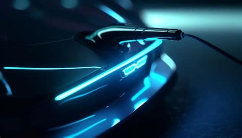 Premium Photo Blue Car Driving At Night With Illuminated Dashboard