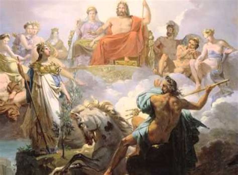 Athena And Poseidon Fight