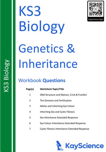 Ks3 Genetics And Inheritance Question Booklet Biology Teaching Resources