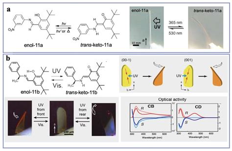 Keto Enol Tautomerism A Left Photochromic Reaction Of 11a B
