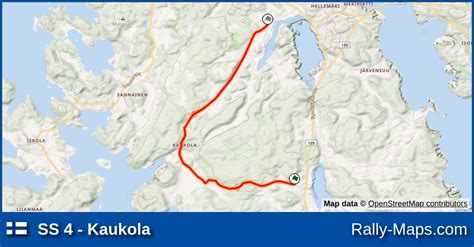 Ss 4 Kaukola Stage Map Rantaralli 1976 🌍 Rally
