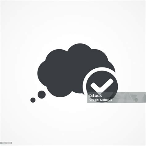 평면 스타일 웹 사이트 디자인 로고 Ui 애플 리 케이 션에 대 한 회색 배경에 고립에서 채팅 버블 체크 아이콘 Jpeg 그림