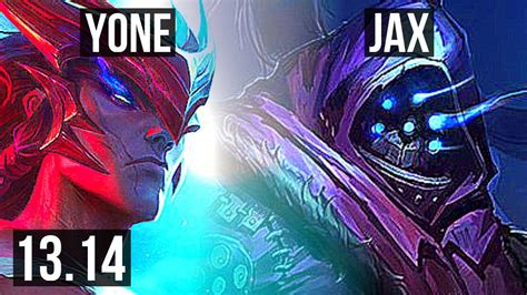YONE Vs JAX TOP Games M Mastery NA Master YouTube