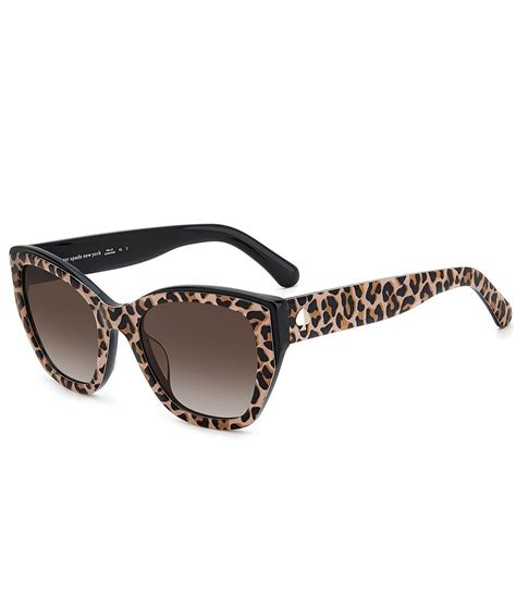 Kate Spade New York Womens Yolanda Leopard Square Sunglasses Dillards