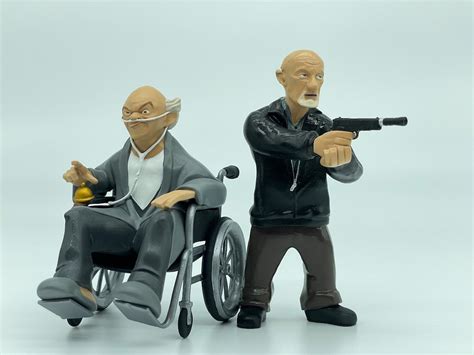 Cartoon Style Breaking Bad Action Figure Mike Ehrmantraut And Hector