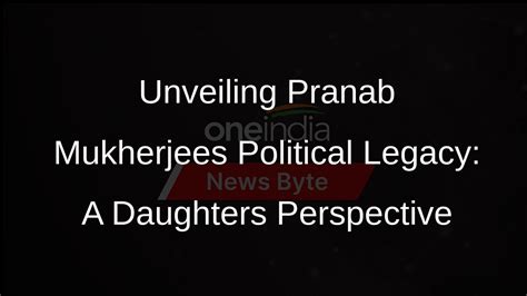 Sharmishtha Mukherjees Book Launch Reveals Pranab Mukherjees Political