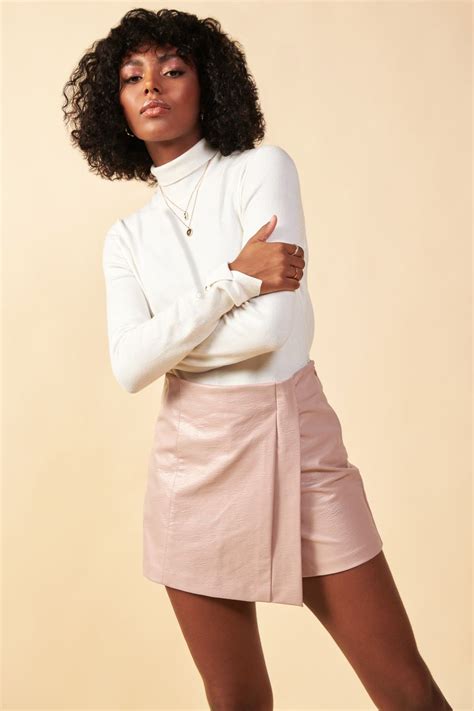 Vegan Leather Skort Shopperboard