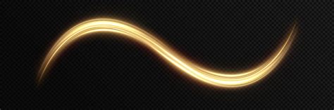 황금빛 소용돌이 광속 모션 효과 가벼운 흔적 반짝이는 물결 모양의 길 벡터 곡선에 대한 스톡 벡터 아트 및 기타 이미지 곡선 금색 돌기 Istock