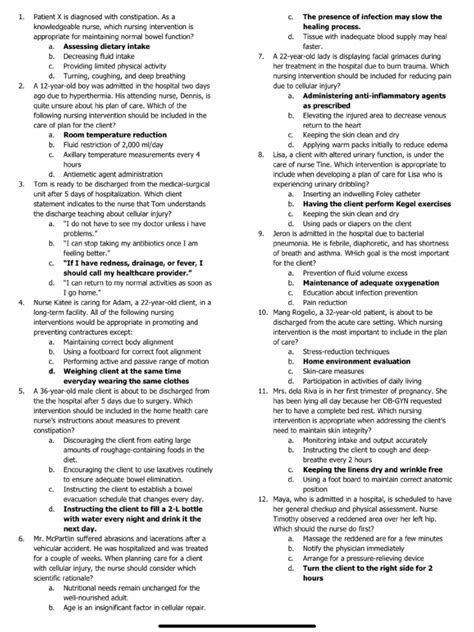 Renal Fabs Post Test Answer Key Pdf