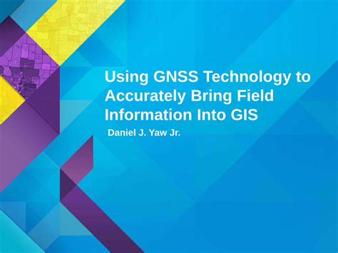 pdf using gnss technology to accurately bring field information into
