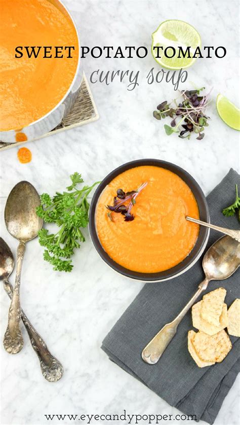 Sweet Potato Tomato Curry Soup