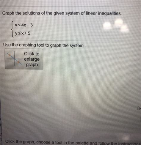solved graph the solutions of the given system of linear