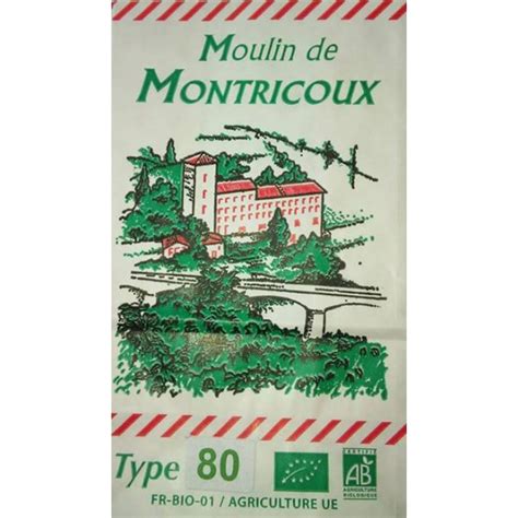 Farine Ble T80 1kg Moulin Bio Entreamisbio