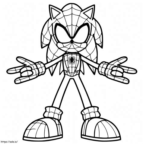 スパイダーマン ソニック ぬりえ 塗り絵