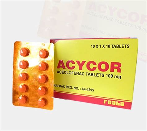 Acycor Acecofenac 100mg Tab Pack Medsolution