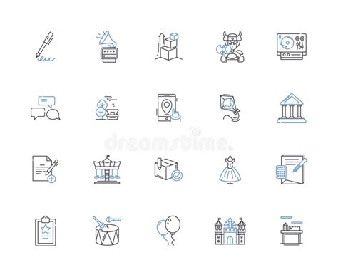 Digital Arts Line Icons Collection Pixel Vector Render Typography