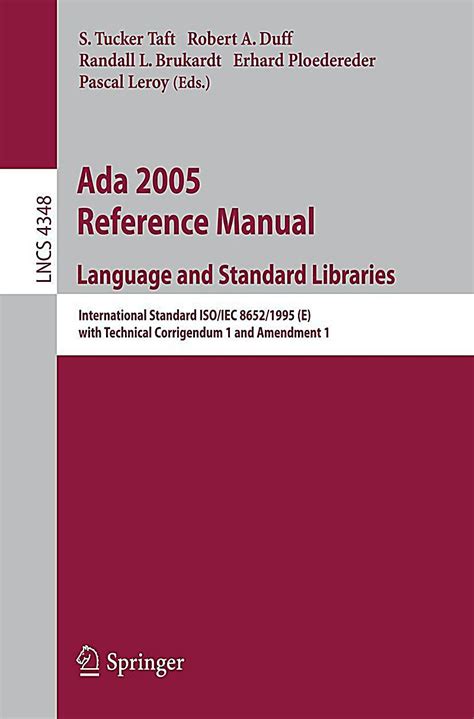 Ada 2005 Reference Manual Language And Standard Libraries Buch